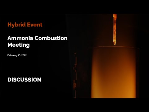 Ammonia Combustion Meeting Discussion and Closing Remarks