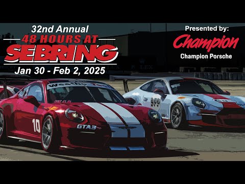 PCA 48 Hours at Sebring Club Race - Sunday Coverage LIVE