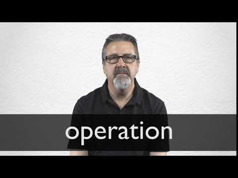 How to pronounce OPERATION in British English