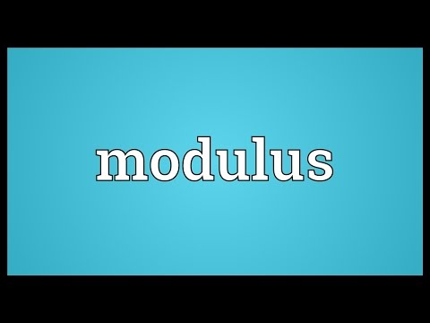 Modulus Meaning