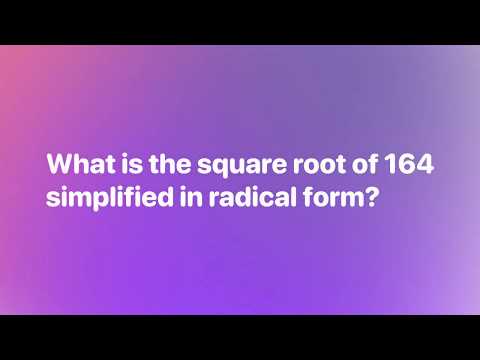 Square root of 164