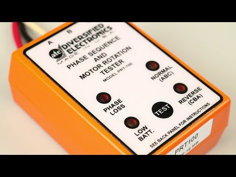 ATC Diversified's PRT 100 Handheld Phase Sequence and Motor Rotation Tester | Galco