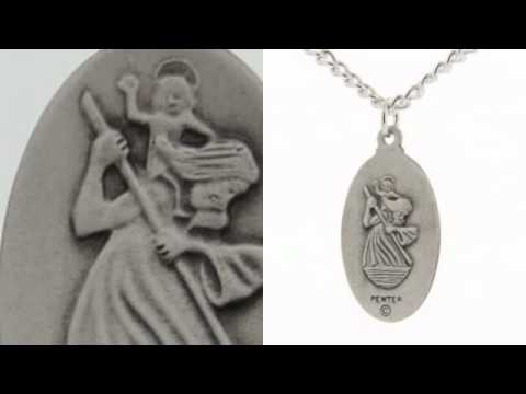 Boys St. Christopher Football Medal with Prayer Card - PC0028