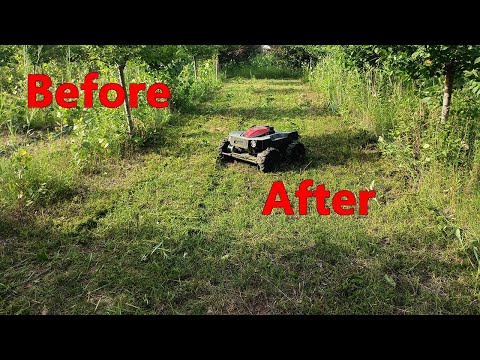 4X4 Remote Control Lawn Mower 4WD Robot Grass Cutting Machine