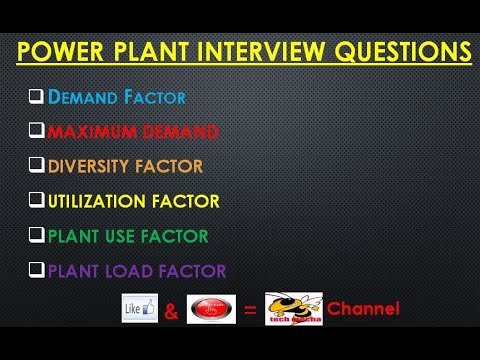 Demand Factor, Diversity Factor, Plant Load Factor Interview Question-2020!!