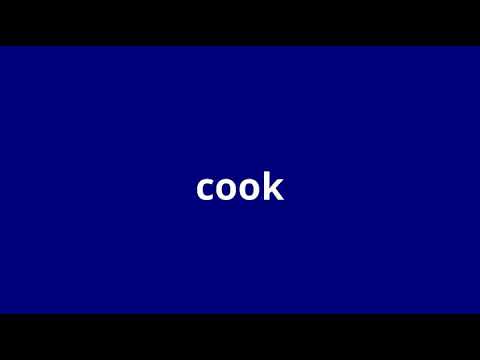 what is the meaning of cook
