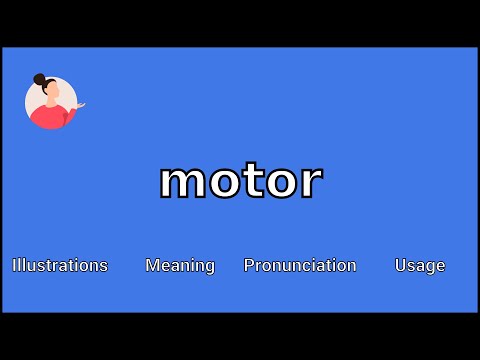 MOTOR - Meaning and Pronunciation