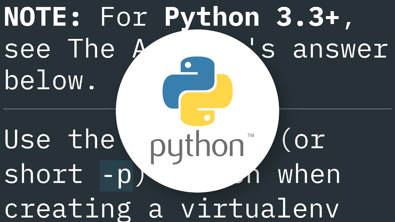 Use different Python version with virtualenv