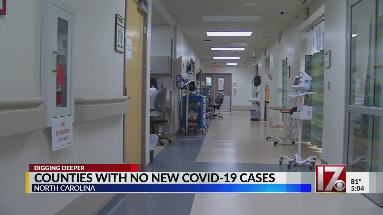 NC counties with no new COVID-19 cases