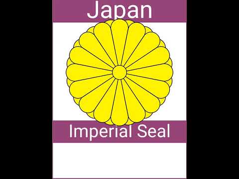 Japanese flag, Japan Map, Japan Imperial seal, Japan government seal , 日本 , #japan #shorts #japnese