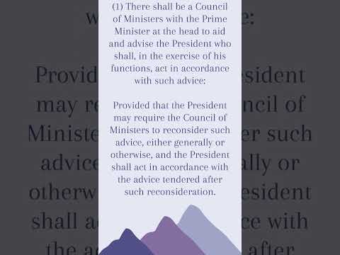 Article 74 Indian Constitution