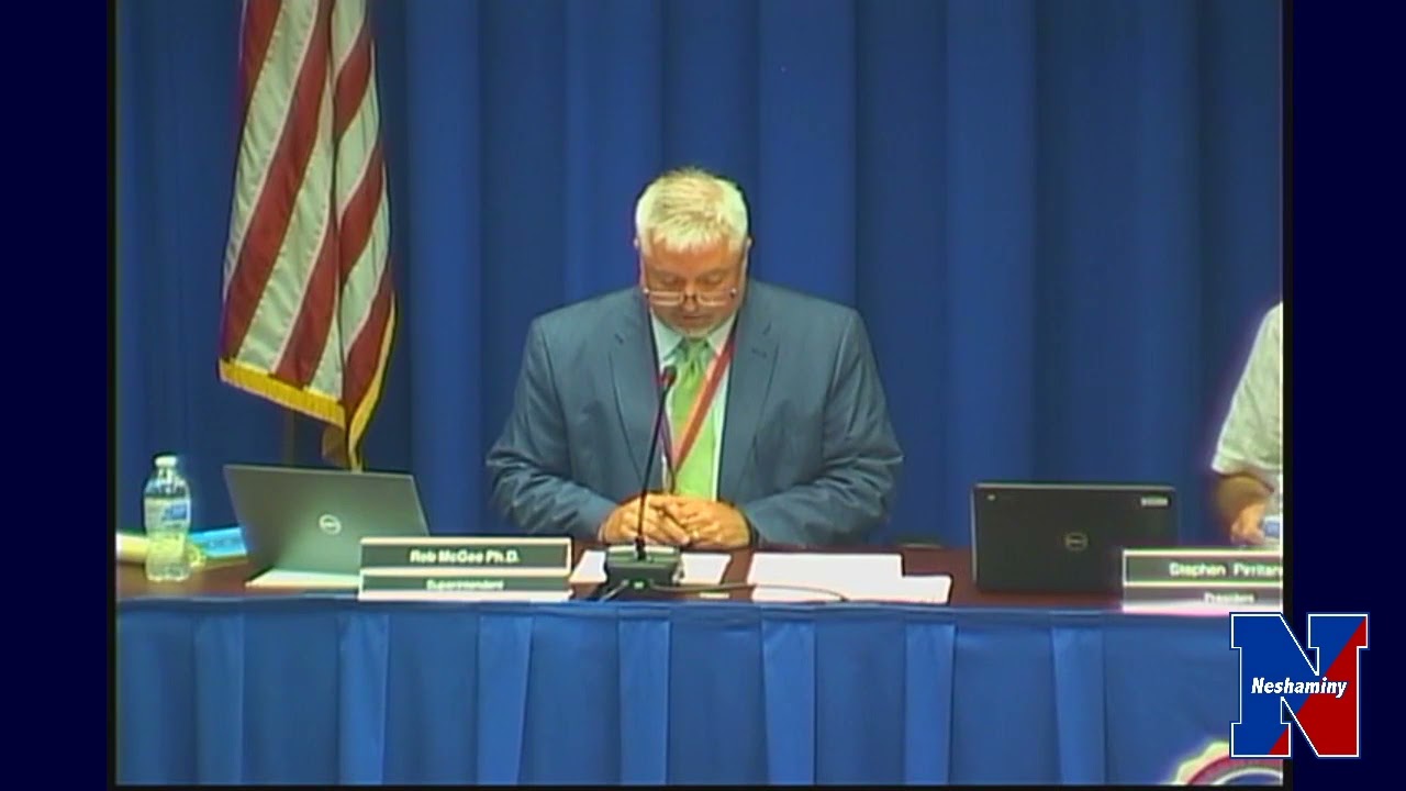 School Board Public Meeting 8/24/2021