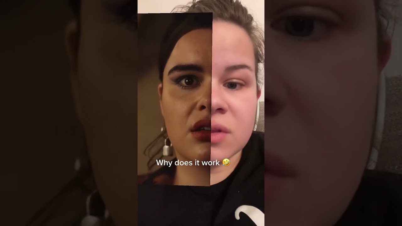 Face Morphing Filter Results in Surprisingly Good Matches#facemorph #filterchallenge