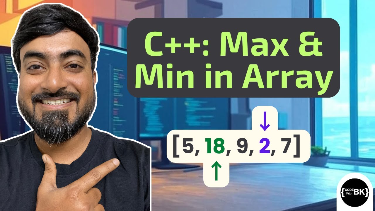 C++ Program to Find Largest & Smallest Elements in an Array | Beginner C++ Problems
