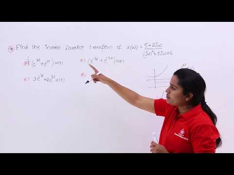 Inverse Fourier Transform Problem Example 2 Video Lecture - Crash Course (English) for ...