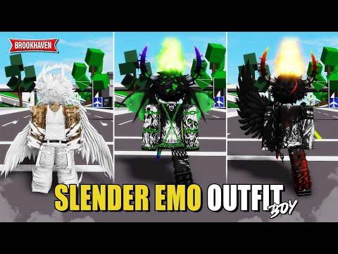 OUTFIT SLENDER EMO For Boy In Brookhaven ID/CODES - Roblox Part 19