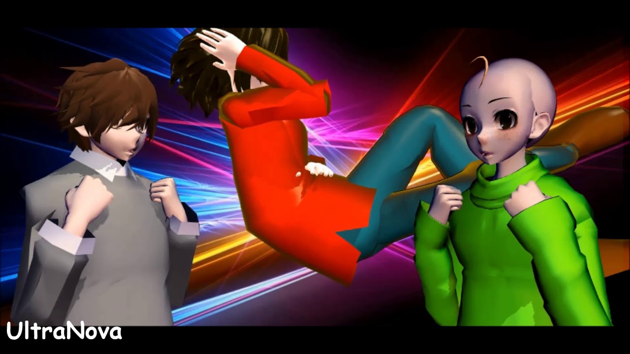 【MMD✘Baldi's Basics】↠GRRRLS↞✪Baldi, Playtime, Principle of the thing ✪