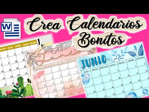 COMO HACER CALENDARIOS BONITOS EN WORD✨ COMO INSERTAR CALENDARIO EN WORD💖 (FÁCIL Y RÁPIDO)✅