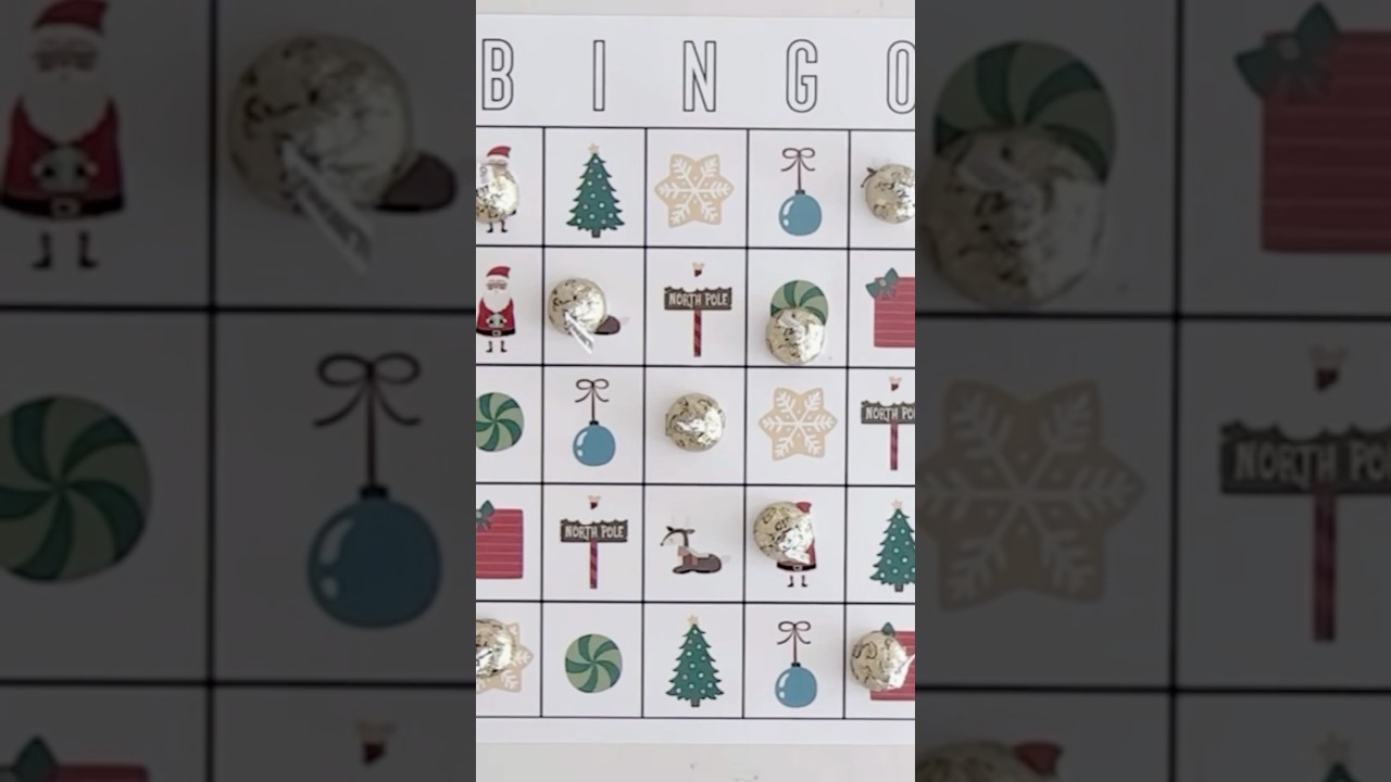 CHRISTMAS BINGO CARDS