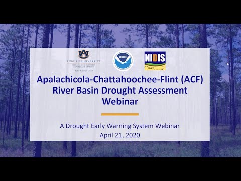 April 2020 Apalachicola Chattahoochee Flint (ACF) River Basin Drought Assessment Webinar