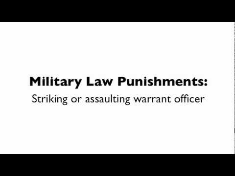 Military Defense Attorneys - Striking or Assaulting a Warrant Officer #shorts