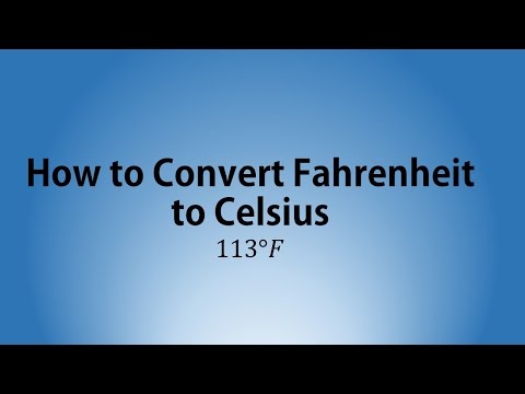 How to Convert Fahrenheit to Celsius