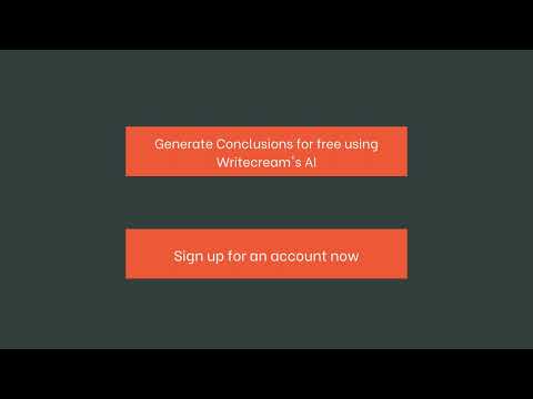 Free Conclusion Generator: This AI will generate catchy conclusions in seconds!