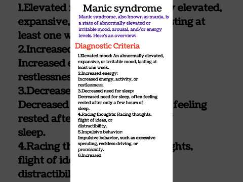 Is Manic Syndrome Worth It?