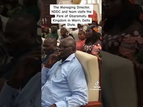The Managing Director, NDDC and team visits the Pere of Gbaramatu Kingdom of Warri, Delta State.