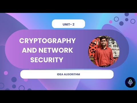IDEA Algorithm Unit-2 CRYPTOGRAPHY & NETWORK SECURITY