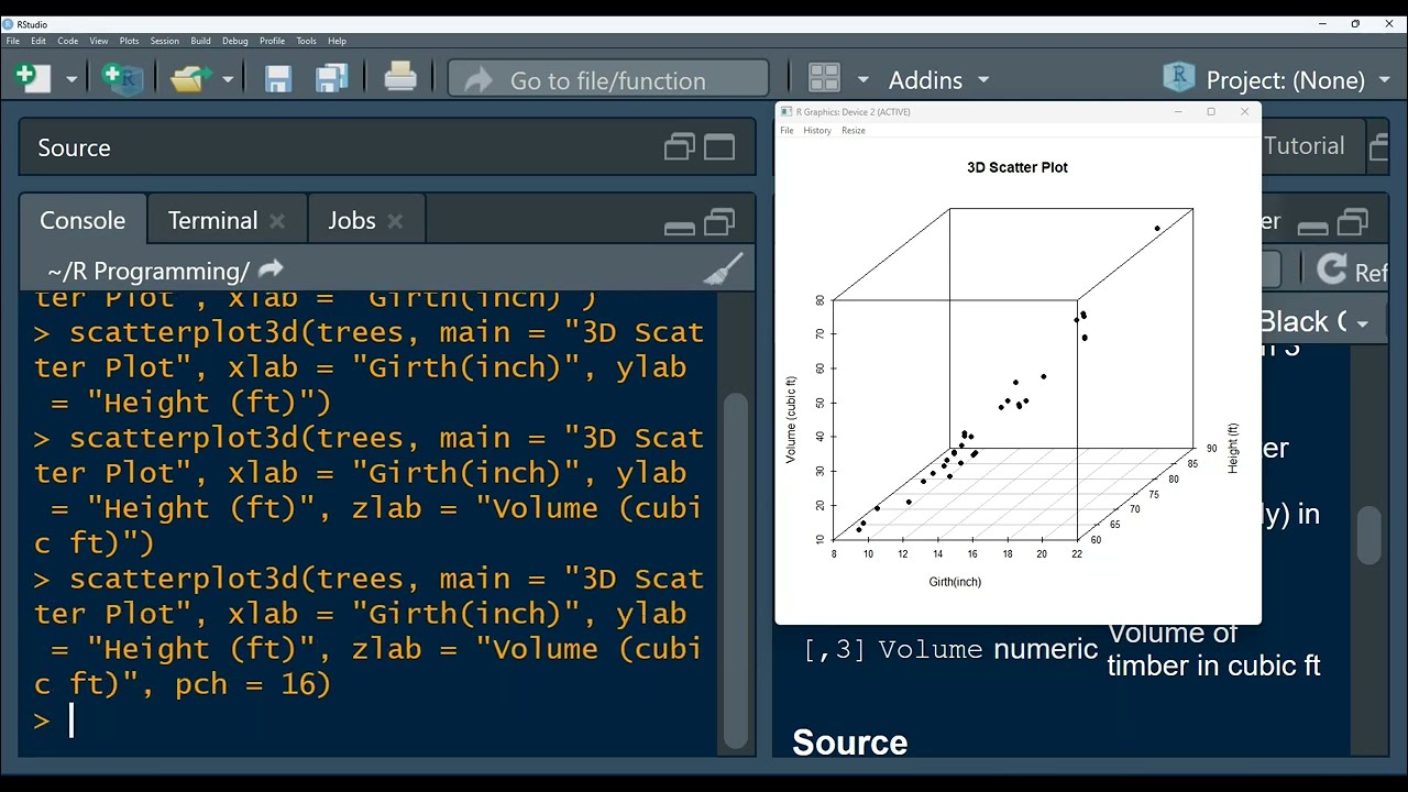 scatterplot 3d package in r | 3D scatterplot in r