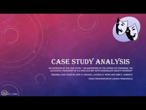Developmental Child Psychopathology: Case Study Video Analysis