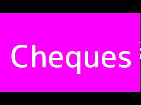 How to say Checks in Spanish