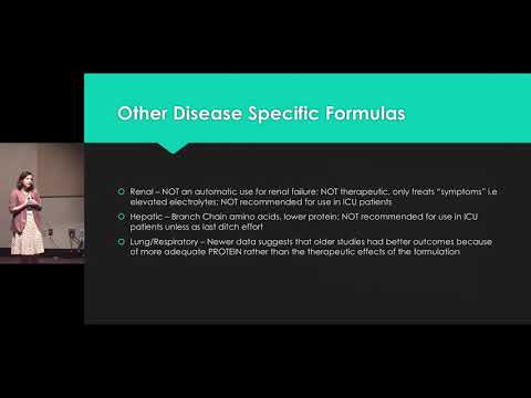 Choosing the Right Enteral Nutrition Formula - Ashley DePriest, MS, RD, LD, CNSC