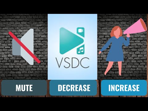 How To Mute Increase OR Decrease Audio Part Of Video In VSDC π₯