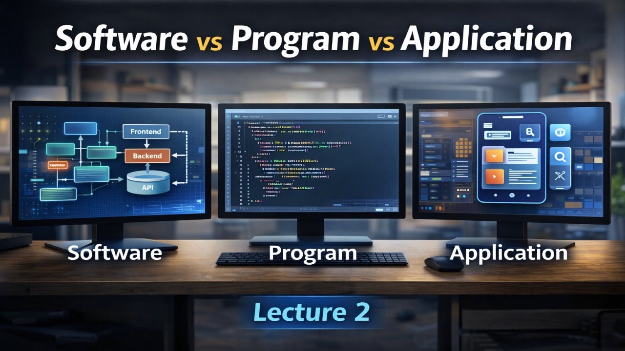 Software Vs. System Vs. Application
