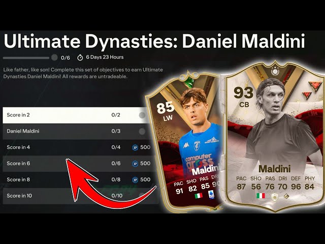 EA FC 24 Ultimate Dynasties Daniel Maldini objective: How to complete ...