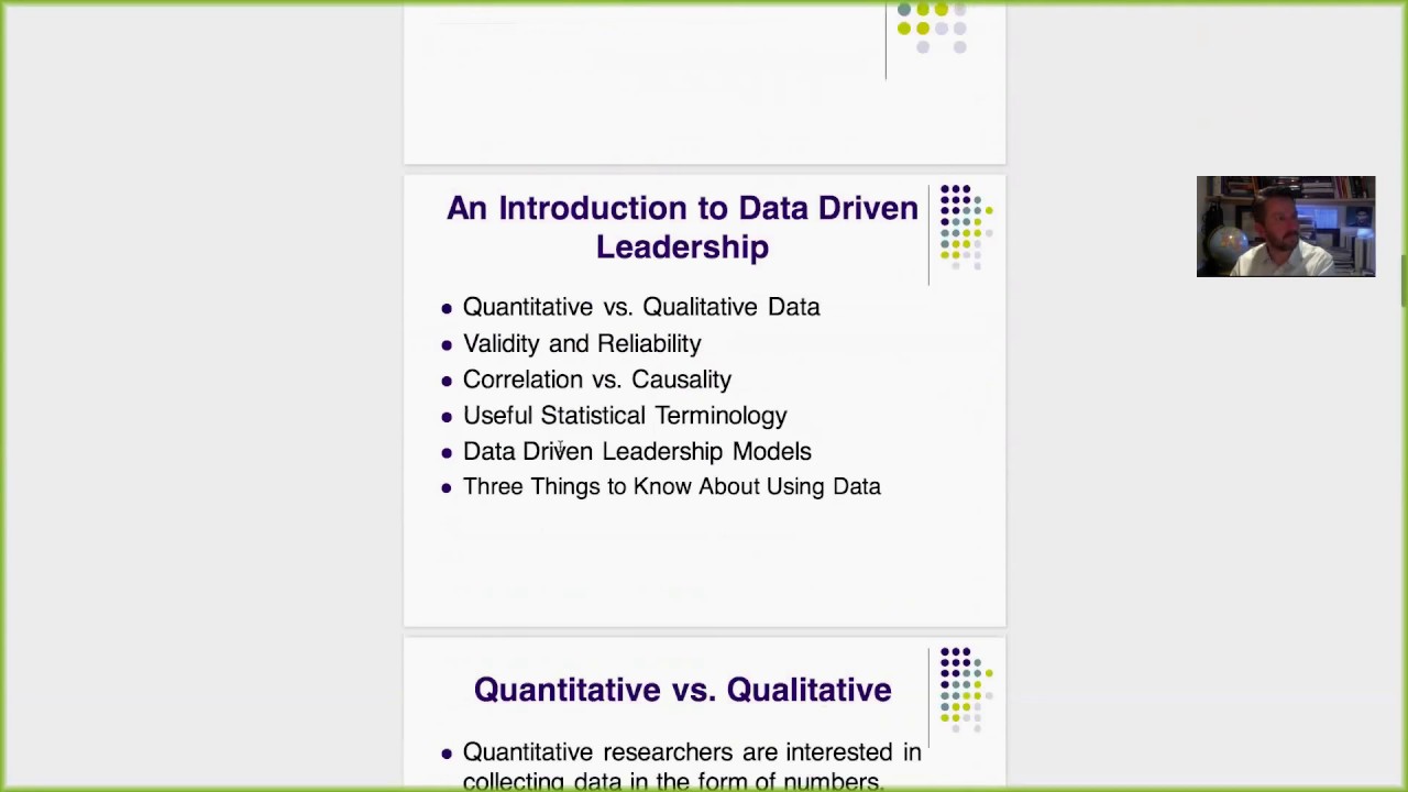 Week One: Introduction to Data Driven Leadership