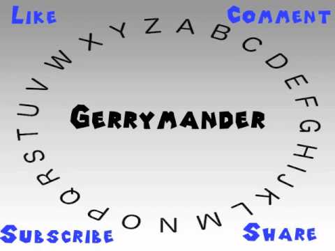How to Say or Pronounce Gerrymander
