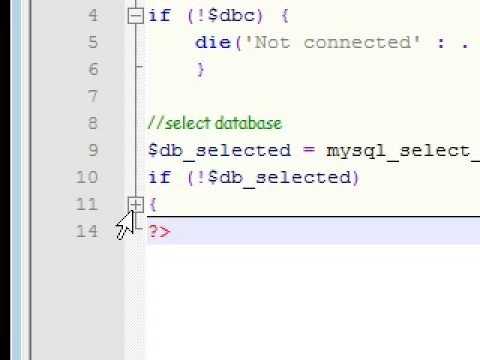 PHP Tutorial - 25 - Selecting a MySQL Database