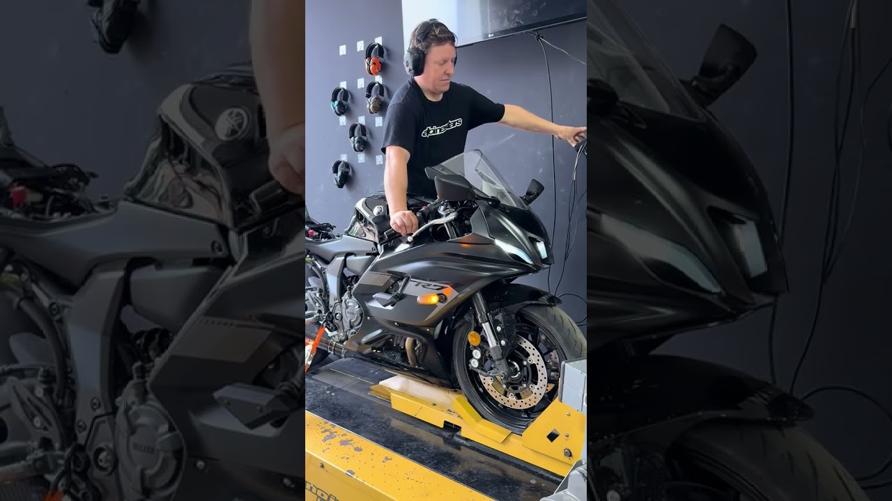 2025 Yamaha R7 with a full Yosh on it! #explore #goodvibes #bikelife #moto