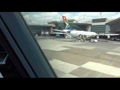 Parking the A340 at Johannesburg FAOR