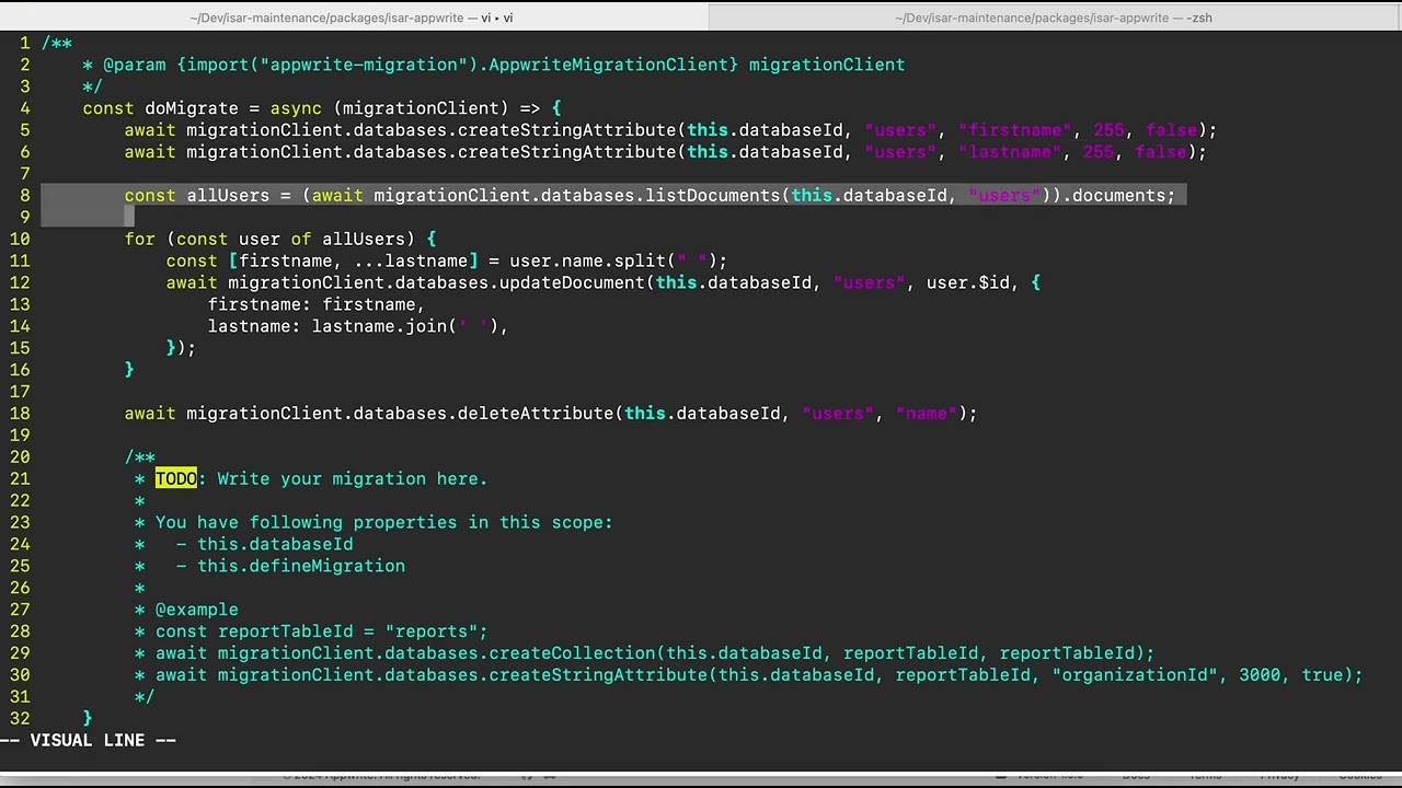 @royalzsoftware/appwrite-migration - Migrating appwrite databases with ease