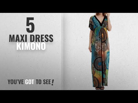Top 10 Maxi Dress Kimono [ Winter 2018 ]: Women Asymmetric Dolman Sleeve Kimono Bodycon Club Dress