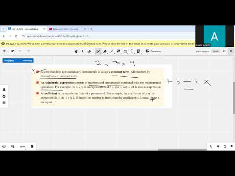 constant term , coeffient in expressions