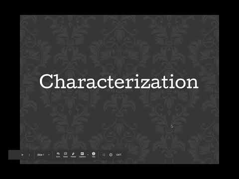Characterization Notes Walkthrough