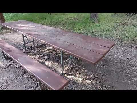 641 Glenn Campground campsites tour bbq pit benches lay of the land Walk-around
