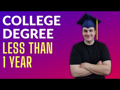 College Degree in Less than 1 Year | Can YOU Do It?