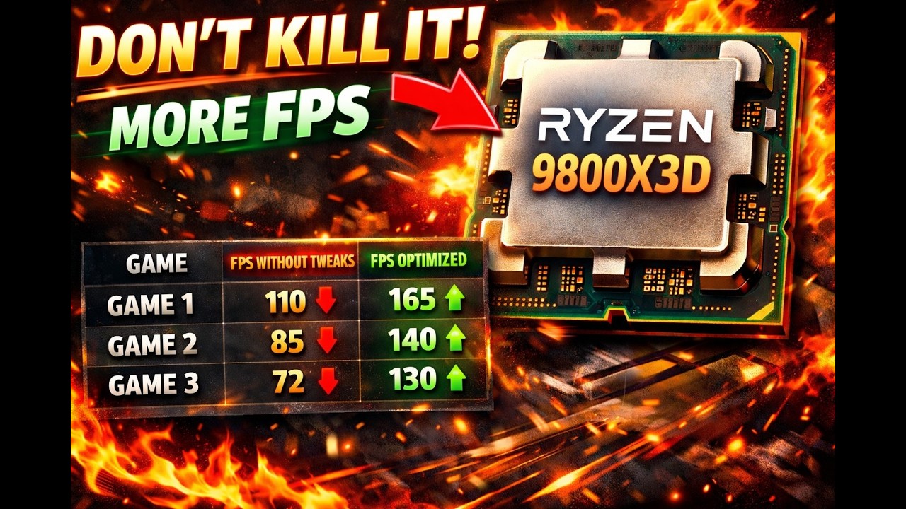 Ryzen 9800X3D don't KILL IT ...BIOS optimization in 2026 🔥