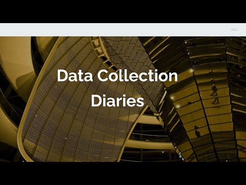 Data Collection: Diaries